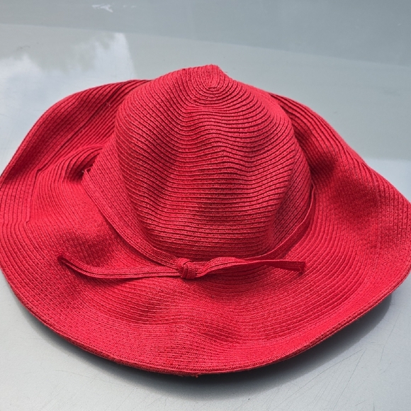 Capelli of New York | Accessories | Red Floppy Sun Hat Cappelli ...